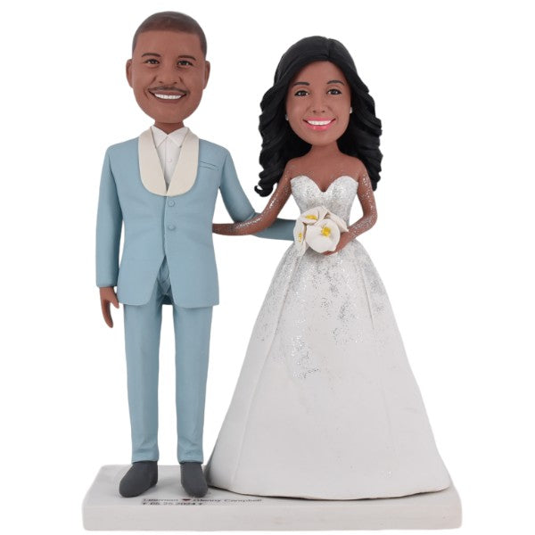 Personalized Unique Wedding Bobblehead Cake Topper – Bobbleheadscustom.ca