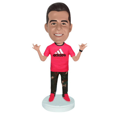 Personalized Bobbleheads with hand Signs – Bobbleheadscustom.ca